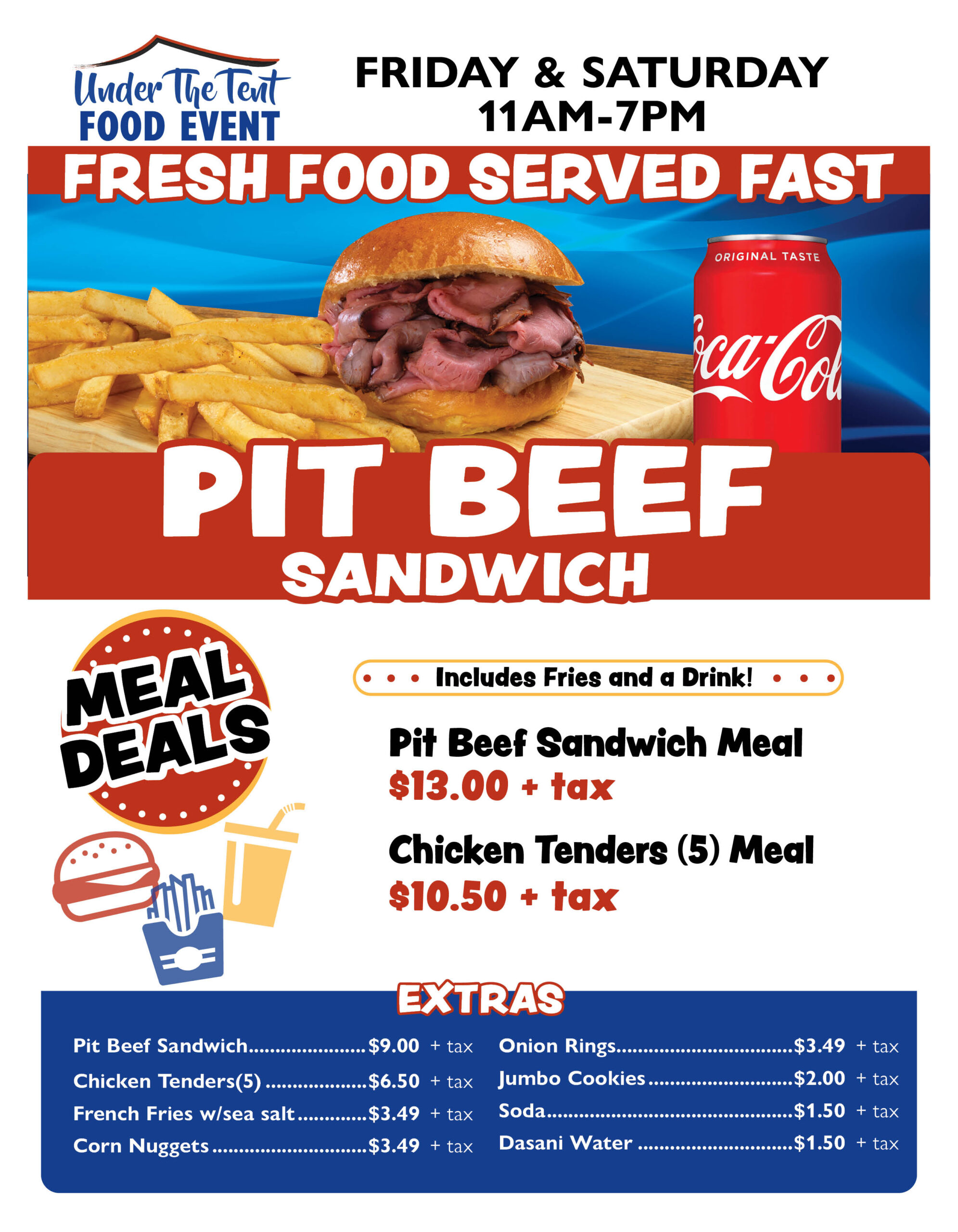Pit Beef Sandwich Under the Tent - Stauffers of Kissel Hill