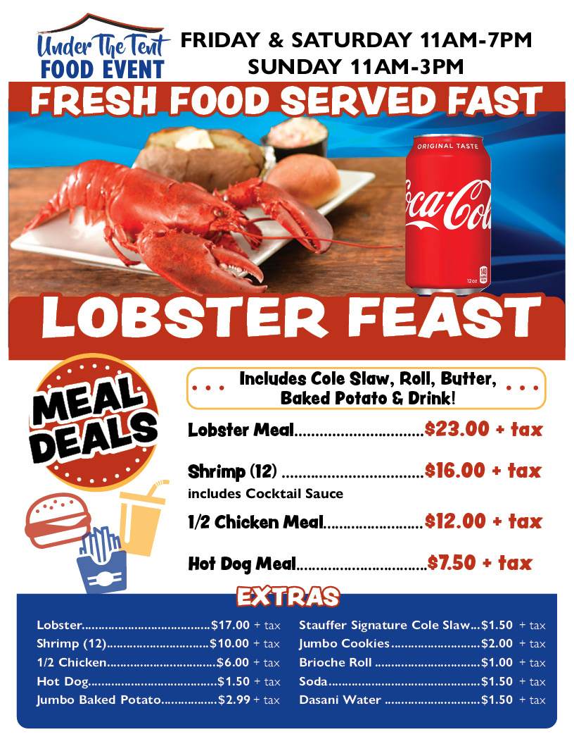 Lobster Feast Under the Tent - Stauffers of Kissel Hill