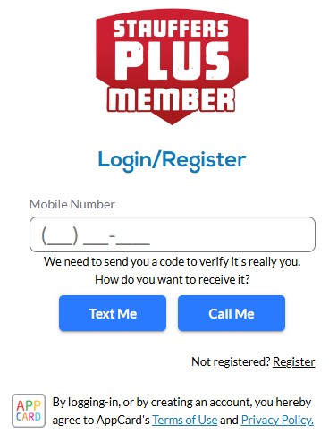 Stauffers Plus Sign Up - Stauffers of Kissel Hill